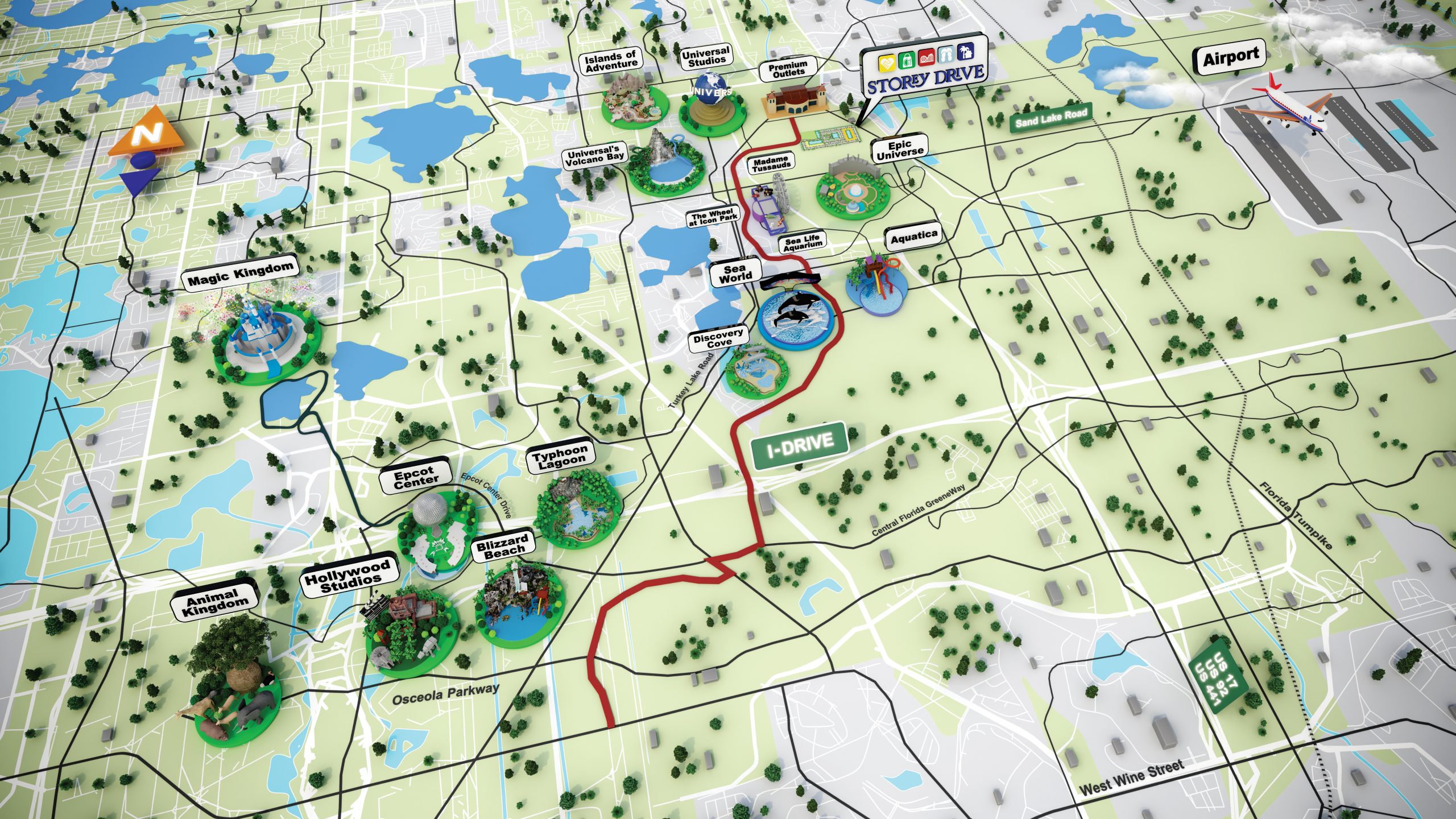 Mapa De International Drive, Florida